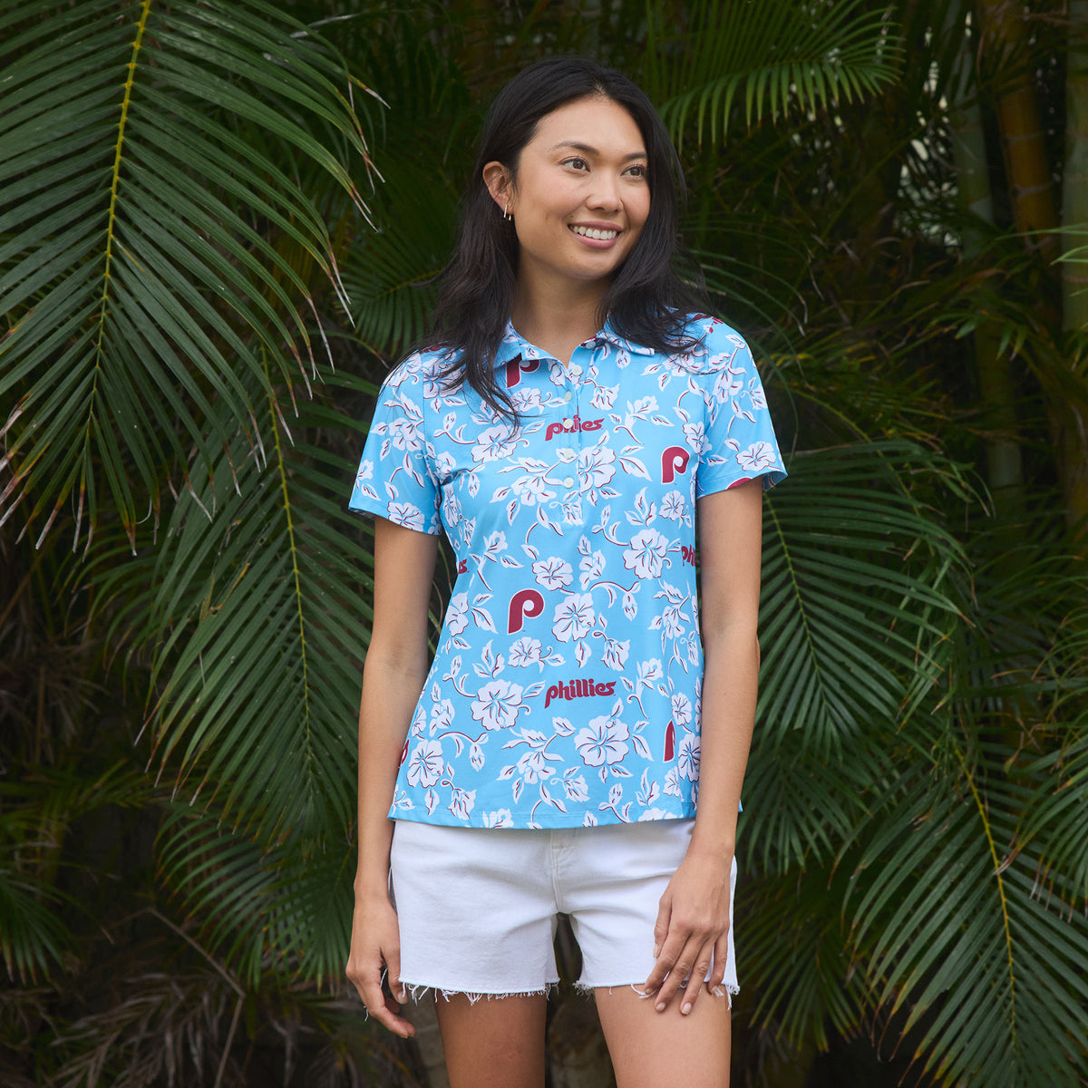 WOMEN'S PHILADELPHIA PHILLIES COOPERSTOWN PERFORMANCE POLO / Performan – Reyn Spooner