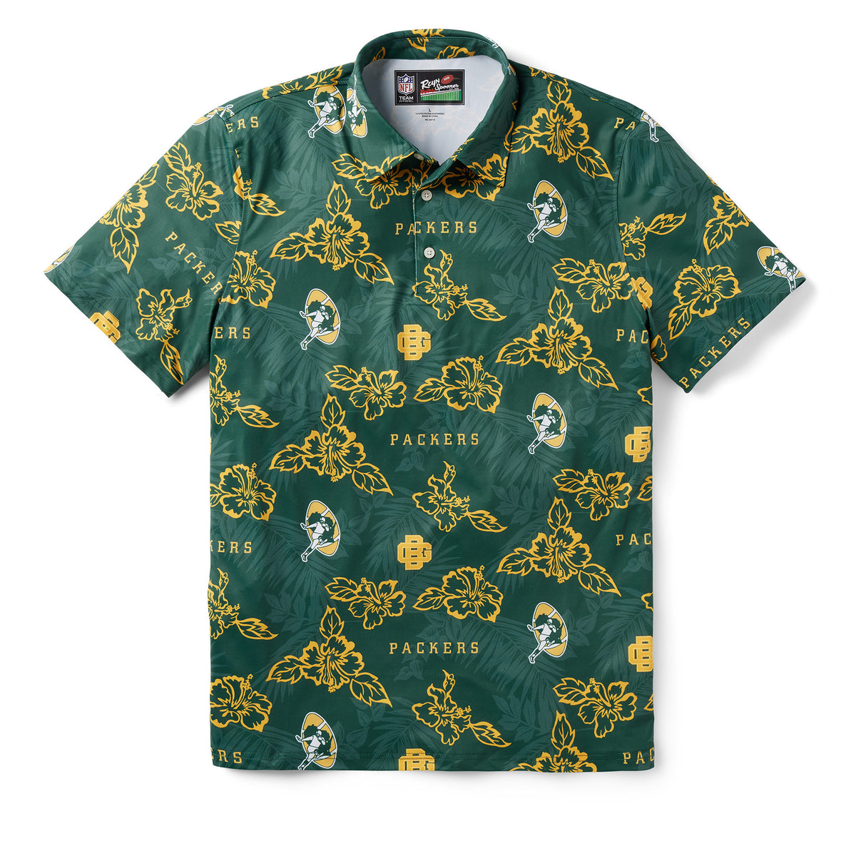 GREEN BAY PACKERS THROWBACK PERFORMANCE POLO – Reyn Spooner