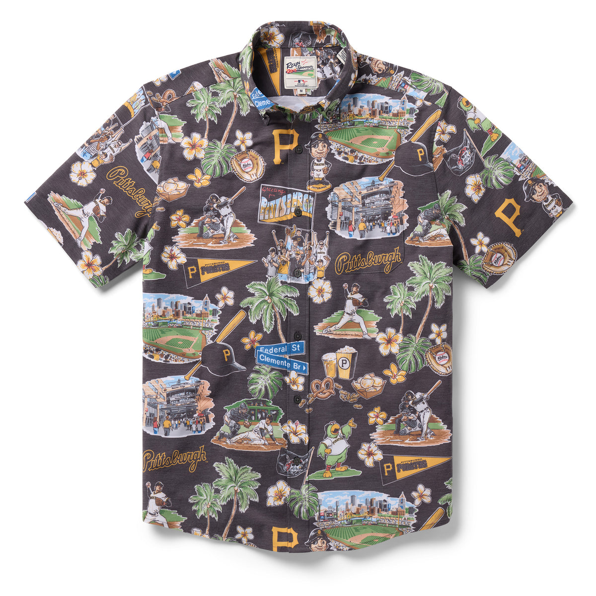 MLB® PITTSBURGH PIRATES SCENIC PERFORMANCE ALOHA SHIRT – Reyn Spooner